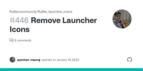 Remove Launcher Icons Issue Fluttercommunity Flutter Launcher Icons Github