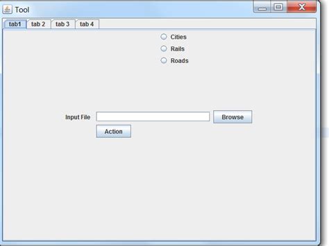 Java Not Able To Call An Action Listener For A Radio Button Stack