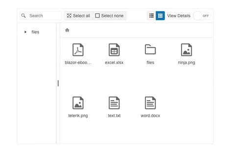 blazor filemanager component telerik ui for blazor