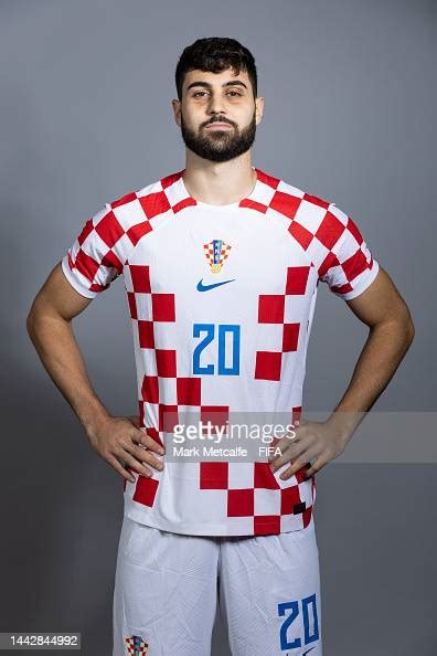 Josko Gvardiol Of Croatia Poses During The Official Fifa World Cup