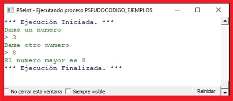 Algoritmo Que Determine El Mayor De Numeros En Pseint