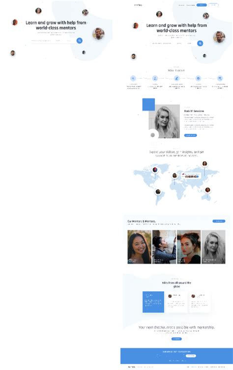 Mentors Landing Page Design Figma