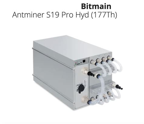 Buy Wholesale China Model Antminer S19 Pro Hyd 177th From Bitmain Mining Sha 256 Algorithm