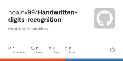 Github Hoainv99 Handwritten Digits Recognition Nhận Dạng Chữ Số Viết Tay