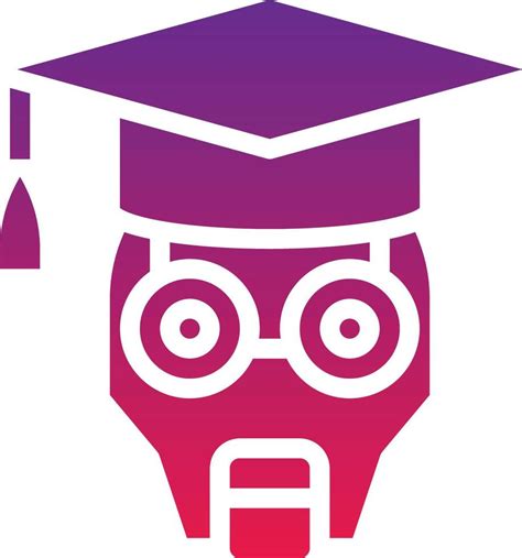Education Robot Ai Artificial Intelligence Solid Gradient Icon