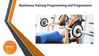 Resistance Training Programming And Progressions PPT
