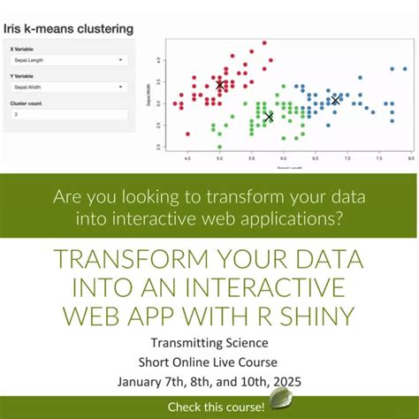 transmitting science on linkedin tscourses keeplearning rshiny