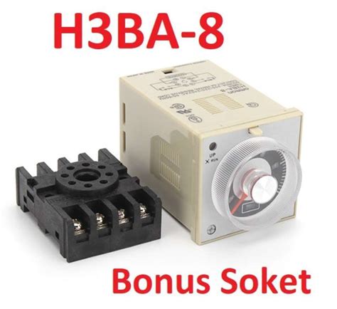 Promo Omron Timer H3BA 8 220V Timer 8 Kaki 220V Socket Diskon 23 Di Seller Anabel Storee
