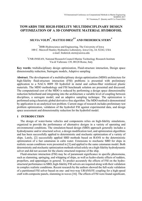 pdf towards the high fidelity multidisciplinary design optimization