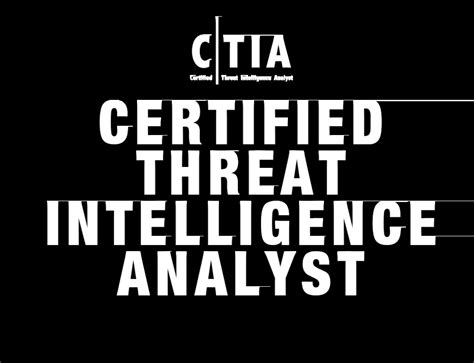 Certified Threat Intelligence Analyst C Tia Wissen