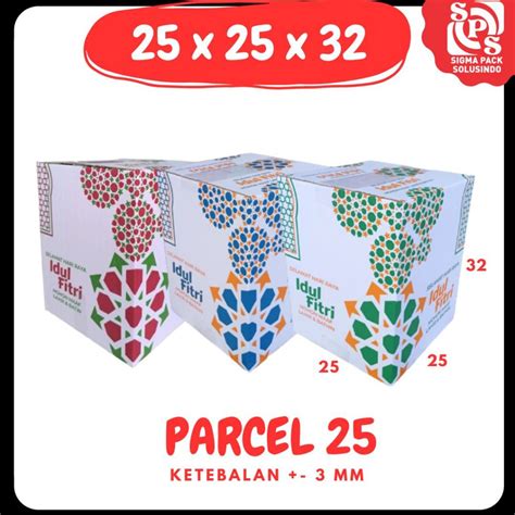 Jual Box Parcel 25x25x33 Kecil Kardusparcelllebaranidul Fitripaketsembakohamperseid