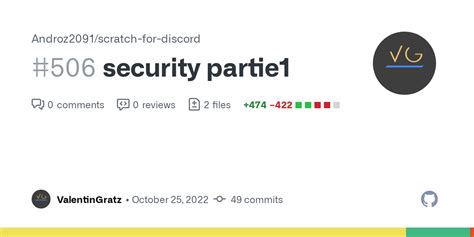security partie1 by valentingratz · pull request 506 · androz2091