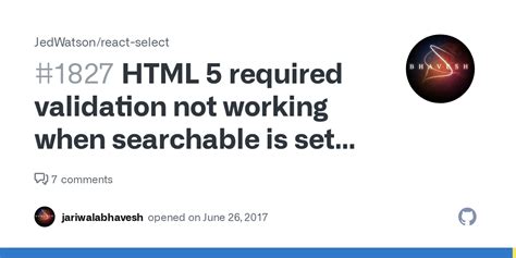 Html 5 Required Validation Not Working When Searchable Is Set To False