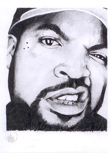 Stars Portraits Portrait Of Ice Cube By Mineinvent Hip Hop Tattoo Fine Art Portraiture Ice