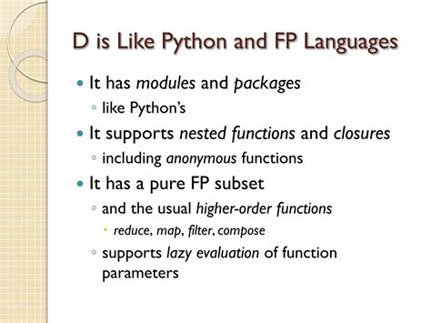 ppt the d programming language powerpoint presentation free download