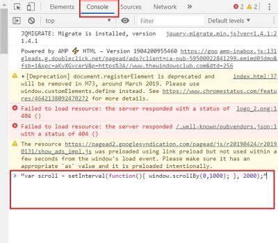 Automatically Scroll A Web Page Down Or Up Scroll Toolbar Browser