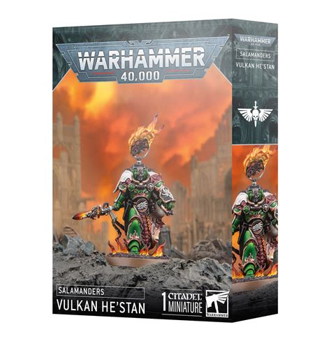 Warhammer 40k Salamanders Vulkan Hestan Miniature Figure Model