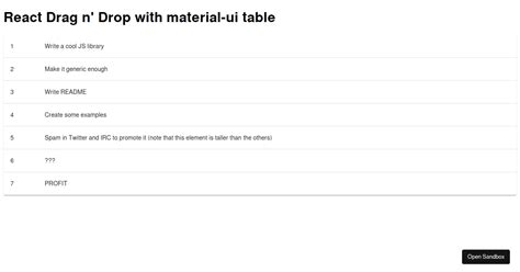 React Dnd Material Ui Codesandbox
