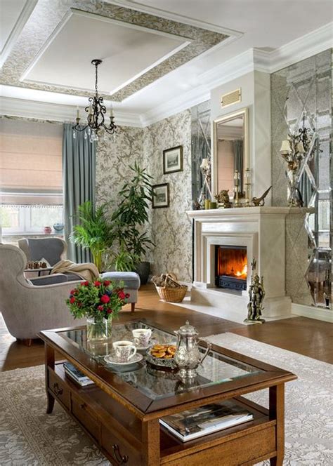 Уютный особняк в английском стиле Английские гостиные Дизайн семейного номера Интерьер