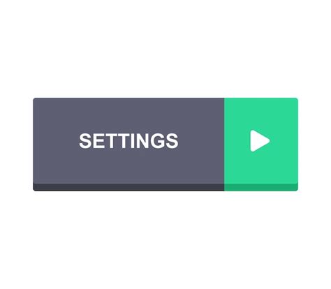 Premium Vector Settings Button