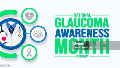 1월은 녹내장 인식의 달 배경 템플릿입니다 휴일 개념 배경 배너 플래카드 카드 및 포스터 디자인 템플릿 텍스트 비문 및 표준 색상 벡터 일러스트 레이 션입니다 9월에 대한