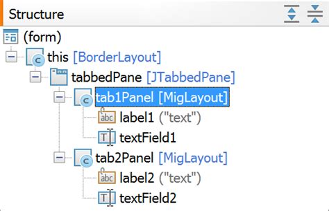 Nested Classes Jformdesigner Javaswing Gui Designer