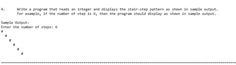 Solved 4 Write A Program That Reads An Integer And Displays