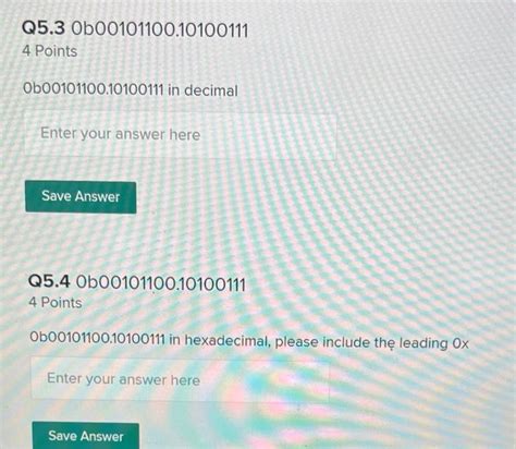 Q Convert From Binary To Decimal And Hexadecimal Chegg