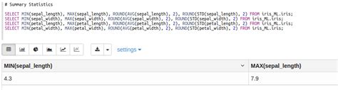 Iris Data Set With Mysql Heatwave Machine Learning And Zeppelin Dasini