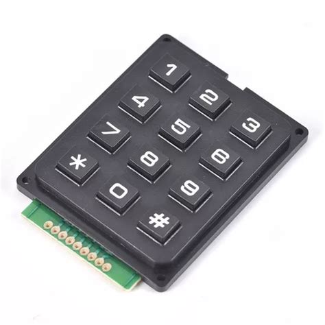 Teclado Matricial 12 3x4 Botões Arduino Pic Microcontrolador Mebuscar