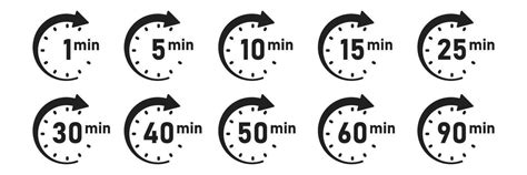 1 Minute Timer Vector Art Icons And Graphics For Free Download