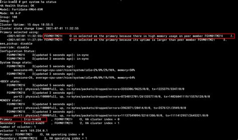 Technical Tip Fortigate Ha Failover Due To Memory Fortinet Community
