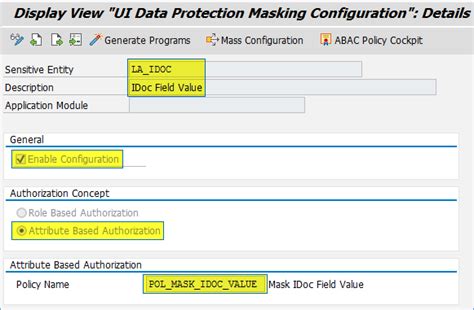 Ui Data Protection Masking Fields In Idoc Docume Sap Community