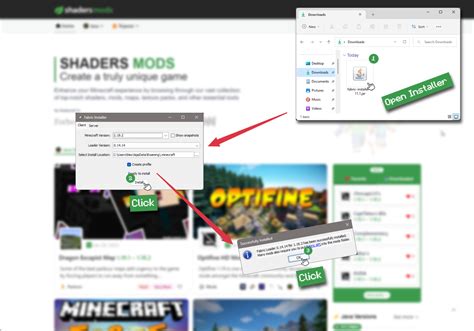 fabric loader 1 20 1 19 4 → 1 18 2 fabric installer — shaders mods