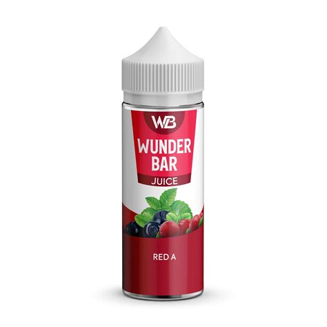 Red A 100ml E Liquid Wunder Bar Uk Vape Store E Cig Clouds