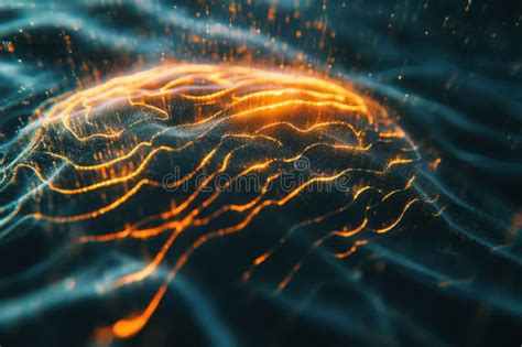 Exploring The Intricate Patterns Of Neural Networks In A Digital Landscape Stock Illustration