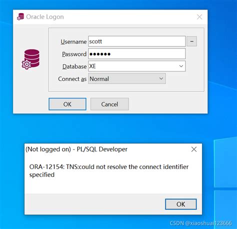 Ora 12154 Tnscould Not Resolve The Connect Identifier Specified Csdn博客