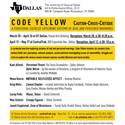 David Cotterrell Exhibitions Code Yellow