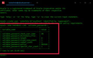 Fix MySQL ERROR HY Your Password Does Not Satisfy The Current Policy Requirements