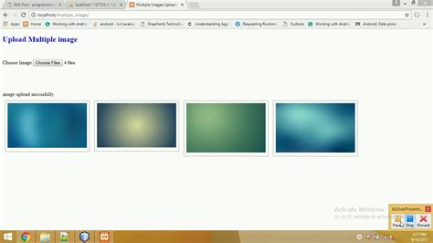 Upload Multiple Image Using Phpajaxjquery Youtube