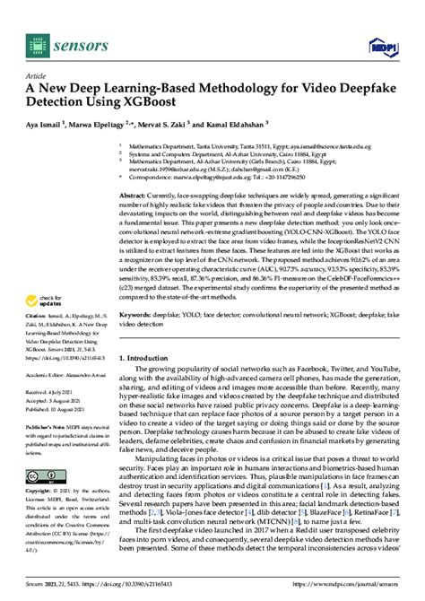 Pdf A New Deep Learning Based Methodology For Video Deepfake