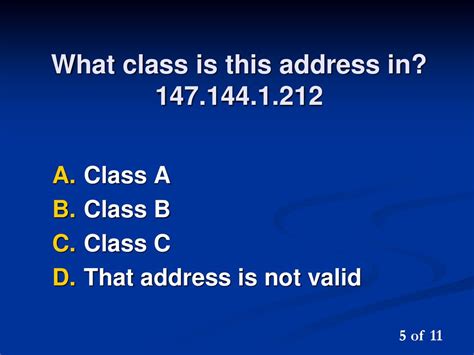 Binary Lesson 5 Classful Ip Addresses Ppt Download