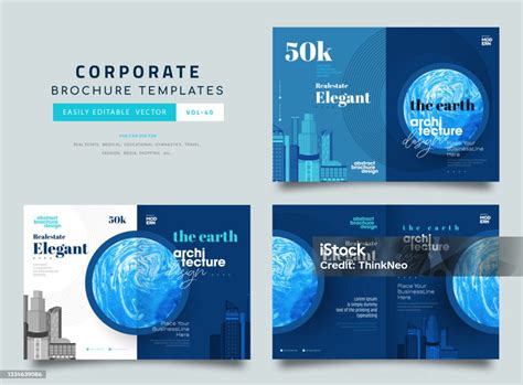 브로셔 템플릿 레이아웃 디자인 집합입니다 기업 비즈니스 연례 보고서 카탈로그 잡지 브로셔 전단지 모형 크리에이티브 모던 브라이트 컨셉 책표지에 대한 스톡 벡터 아트 및 기타