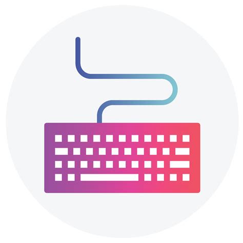 Gradient Color Icon For Keyboard 22955694 Vector Art At Vecteezy