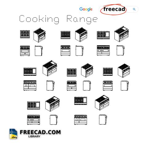 Cooking Range 2d Files Free Download Library Autocad