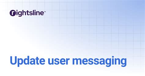 Update User Messaging Api Documentation