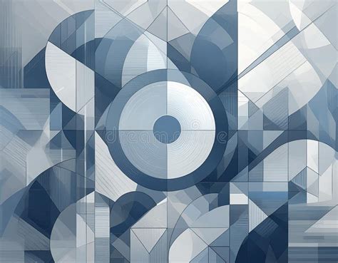 Create An Abstract Piece Of Art Based On Clean Geometric Shapes Use