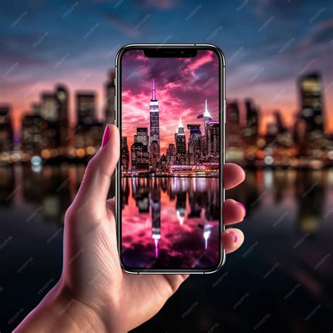 Premium Ai Image Realistic Smartphone Mockup Mobile Phone Vector With
