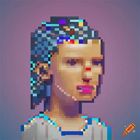 Pixelated Retro Logo For Android Bust On Craiyon