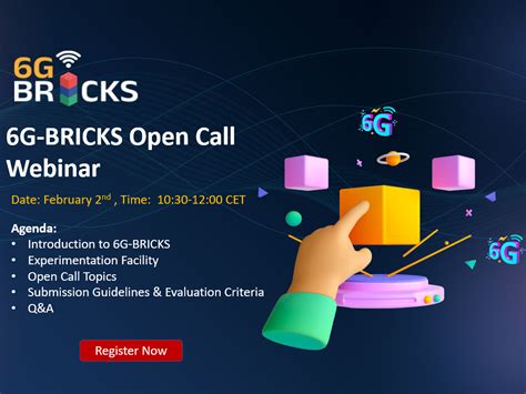 6g Bricks Open Call Webinar Sns Ju